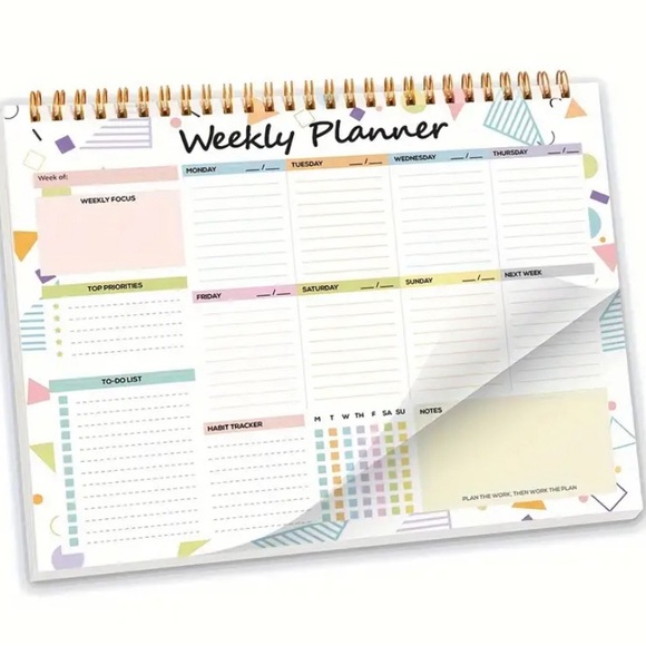 Office | Weekly Planner Pad With 52 Easy Tearoff Sheets | Poshmark